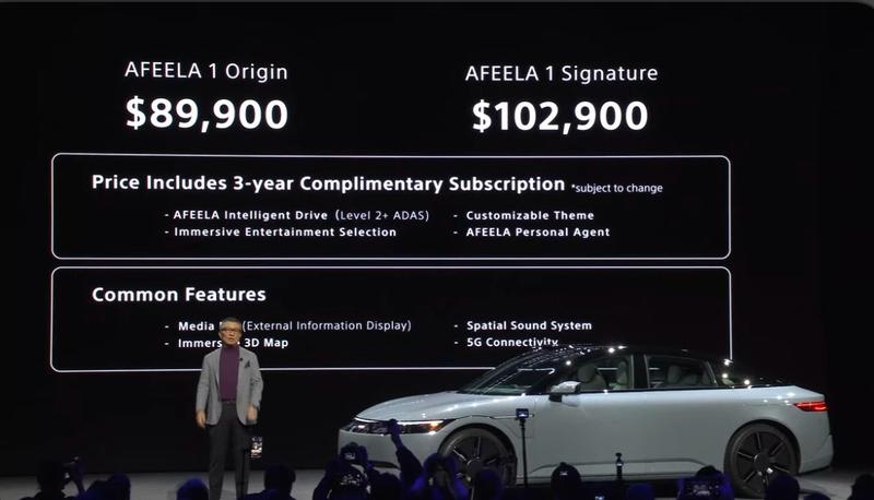 CES 2025 : AFEELA ouvre les précommandes | BitAuto Togo