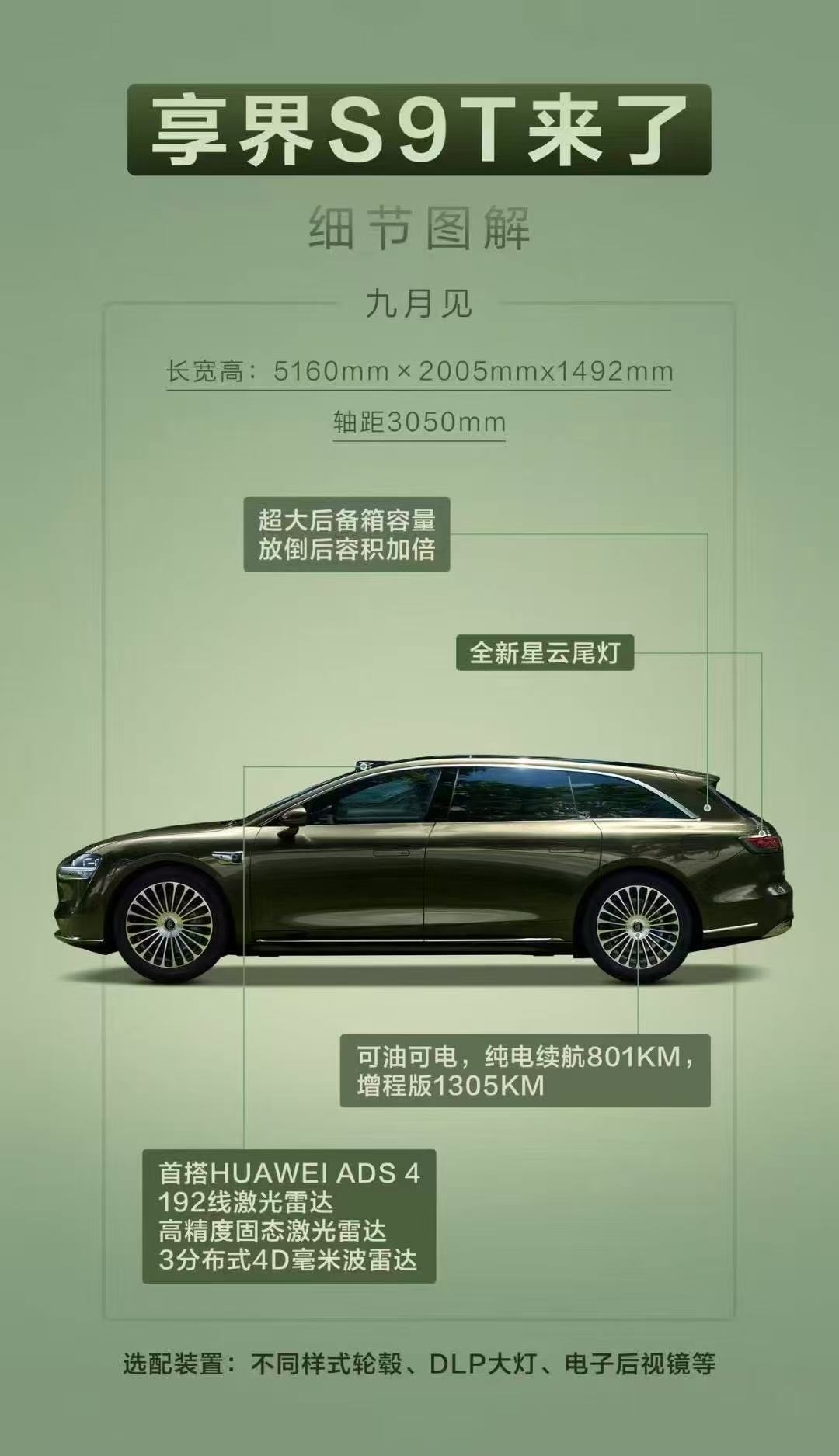 华为途灵平台、猎装版造型 享界S9T将于9月15日上市 | BitAuto